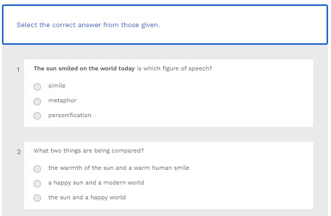 Simile, metaphor and personification Archives • Digibook