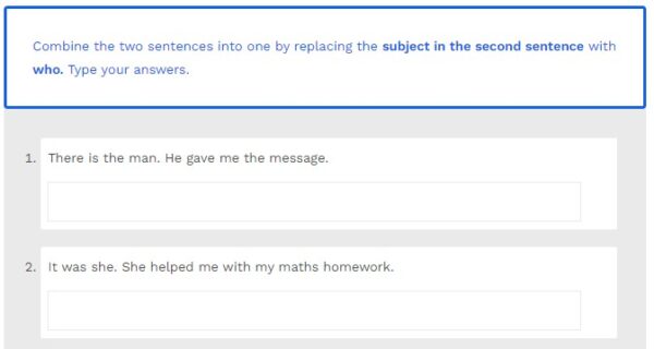 Join two sentences – Digibook