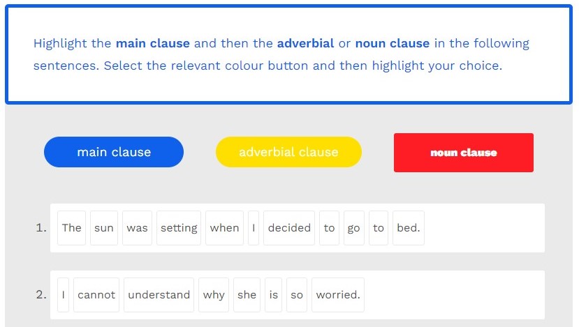 Identify noun, adjectival or adverbial clauses Archives • Digibook