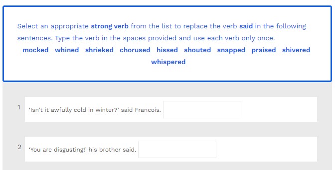 Replace ‘said’ and ‘walked’ – Digibook