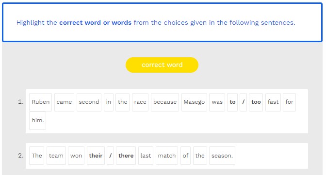 Homophones, common mistakes – Digibook